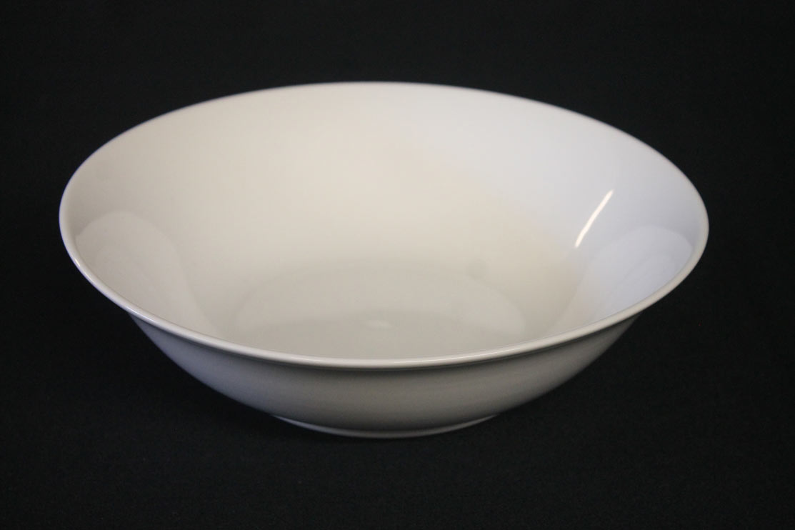 White Circular Veg Dish 10" | Crockery & catering equipment for hire